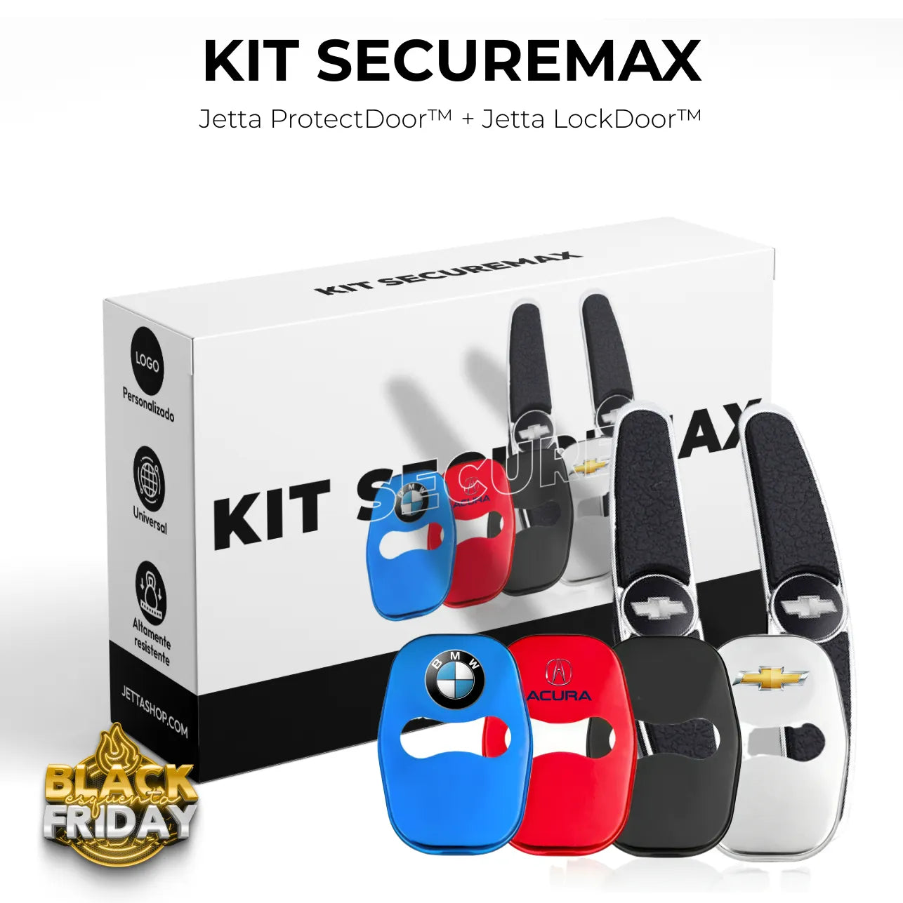 Kit SecureMax - Jetta ProtectDoor™ + Jetta LockDoor™ [ESPECIAL PRÉ BLA